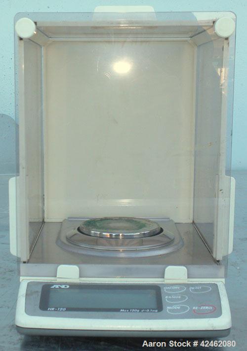 Used A&D Weighing Analytical Balance, Model HR-120. Capacity 120 gram