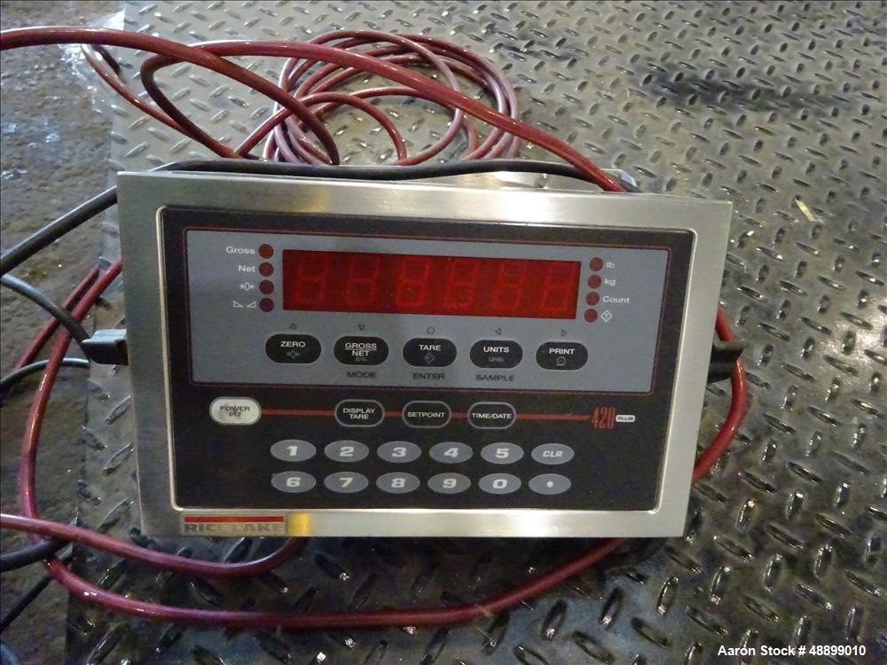 Used Rice Lake Digital Platform Scale, Model 4X4HP-5K, Class III, Cap