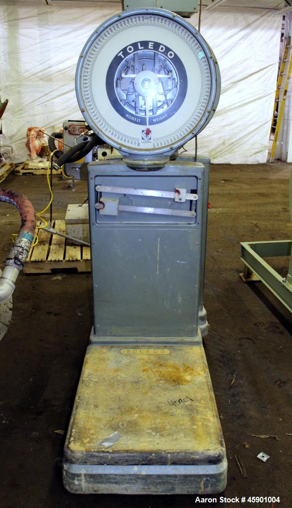 Used Toledo Platform Scale,Model 2181. 1600 Pound capacity, 24" x 30