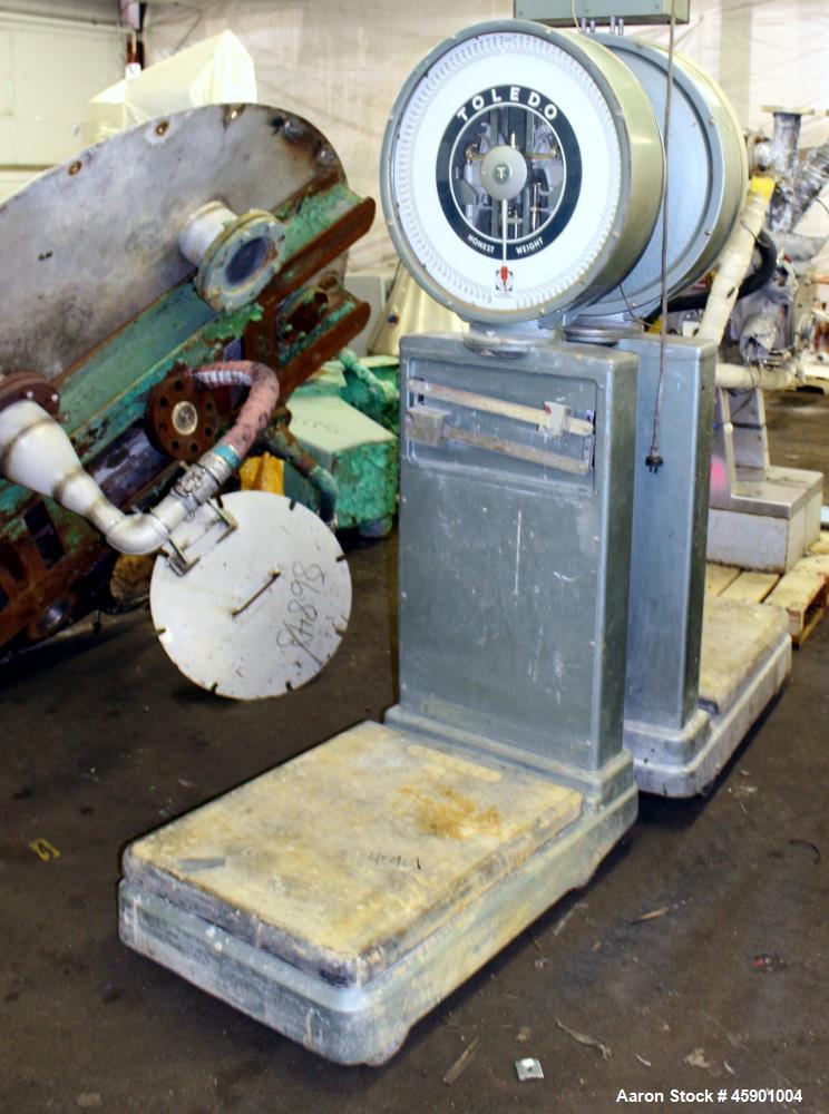 Used Toledo Platform Scale,Model 2181. 1600 Pound capacity, 24" x 30