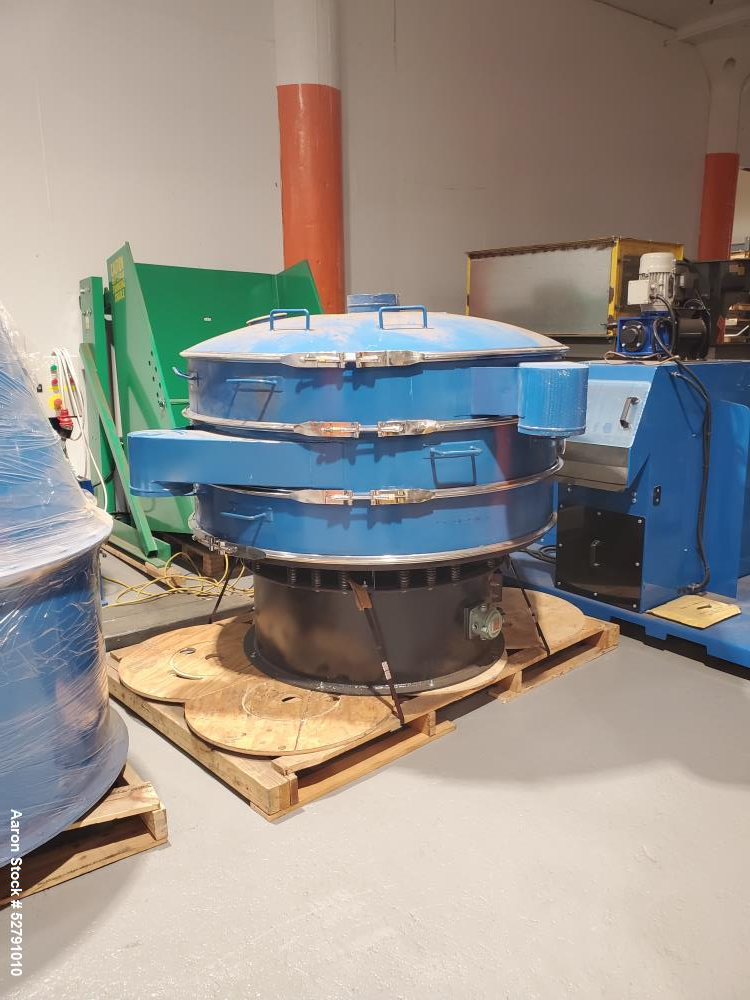 Used 60" Double Deck Vibratory Separator Circular Screener Sifter. Ca