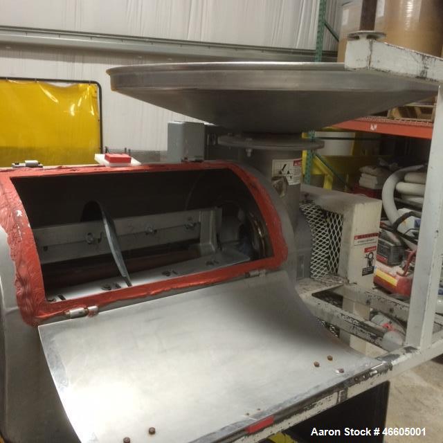 Used Kason Centrifugal Sifter, Model MOB/SS. Free standing, gravity f