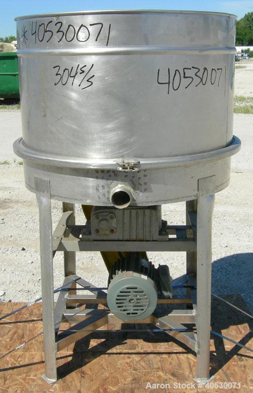 Used - Rotary Brush Sieve, 304 stainless steel. 30'' diameter x 16''