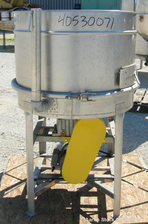 Used - Rotary Brush Sieve, 304 stainless steel. 30'' diameter x 16''