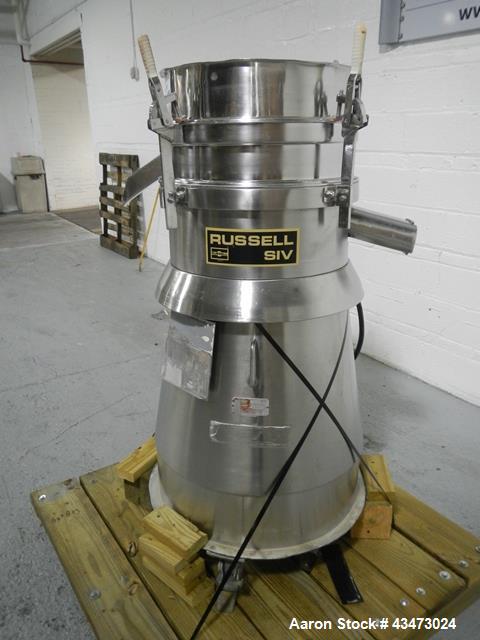 Used Russel Sifter, Model 17300, Stainless Steel. Approximate 20" dia