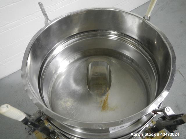 Used Russel Sifter, Model 17300, Stainless Steel. Approximate 20" dia