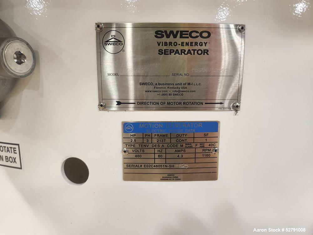 Unused- SWECO vibro-energy 60" single deck model CL60S88 screener. Ne