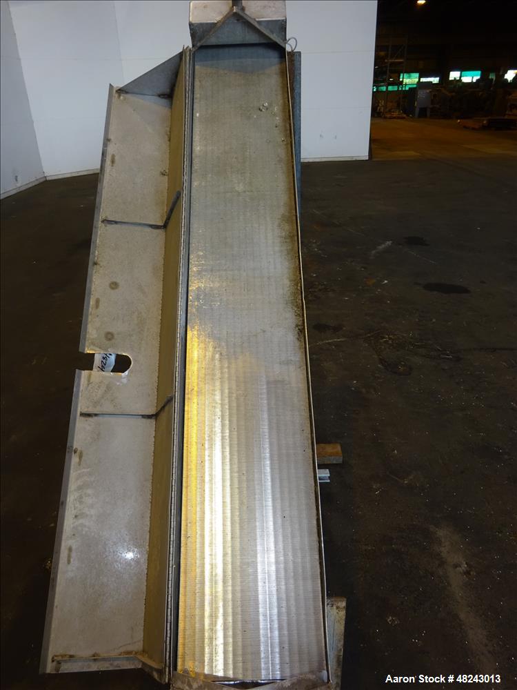 Used Inclined Gravity DSM Screening Unit, 304 Stainless Steel. Approx