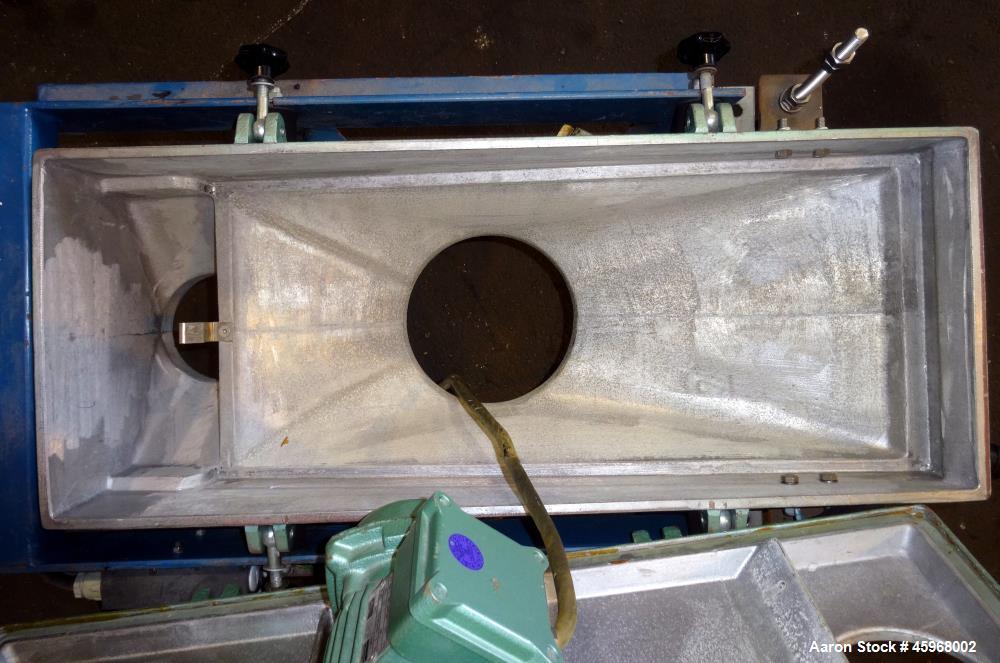 Used Rectangular Sifter, Aluminum On Product Contact Parts. Single de