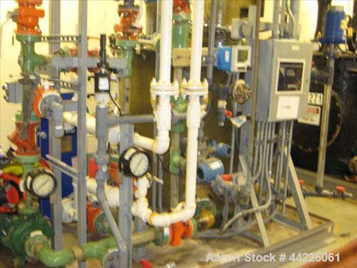 Used PEP Caustic Scrubber System with 215 gallon tank capacity. Dow D