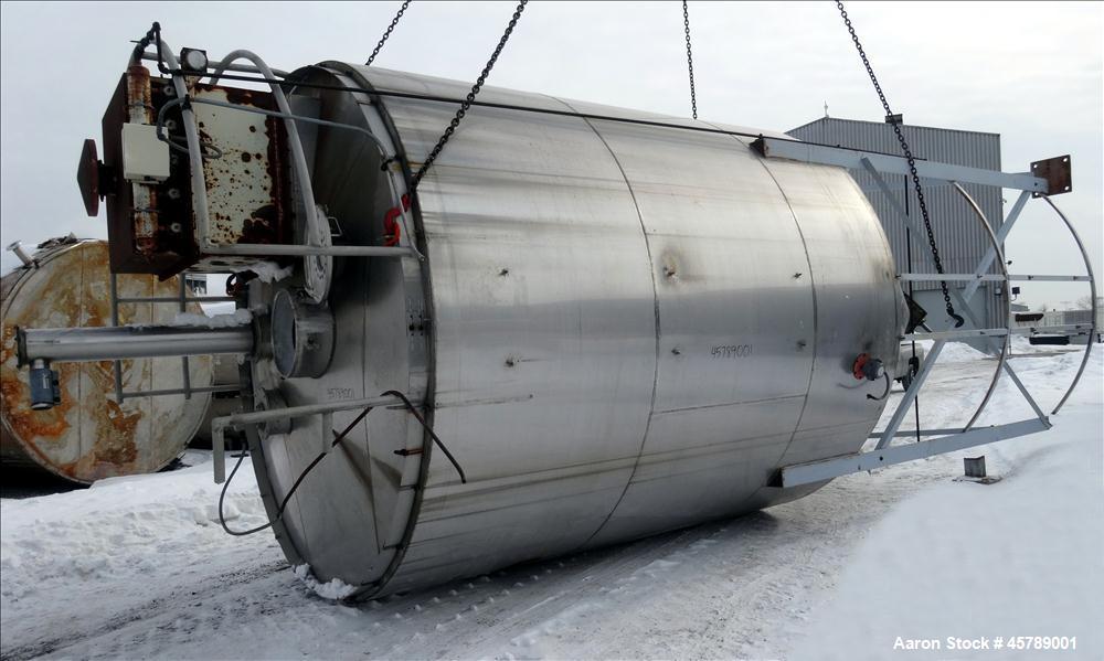 Used Silo, Approximately 11,200 Gallons (1,500 Cubic Feet), 304 Stain