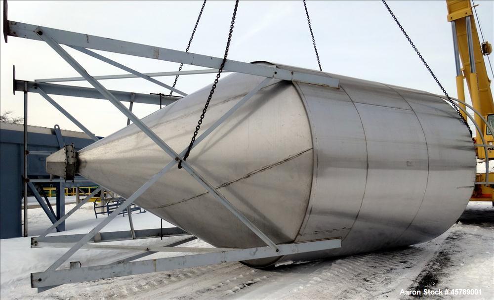 Used Silo, Approximately 11,200 Gallons (1,500 Cubic Feet), 304 Stain