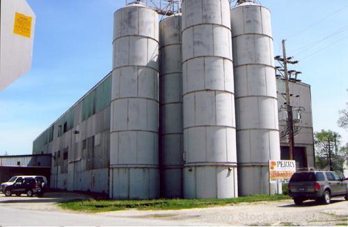 USED: Silo, carbon steel construction, bolted. 12' diameter x 45' tal