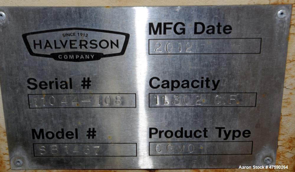 Unused- Halverson Silo, 11,302 Cubic Feet, Carbon Steel. 14' Diameter