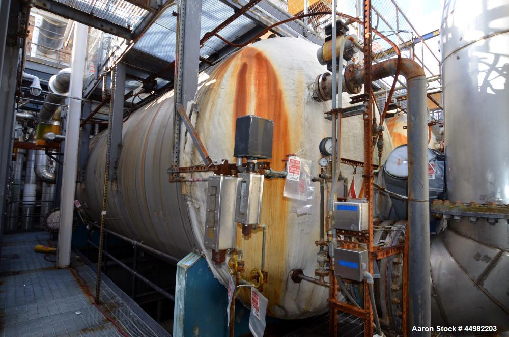 Used Pfaudler Adsorption Tank, 13,500 Gallon, Titanium, Horizontal. A