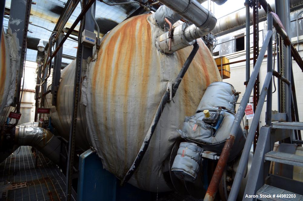 Used Pfaudler Adsorption Tank, 13,500 Gallon, Titanium, Horizontal. A