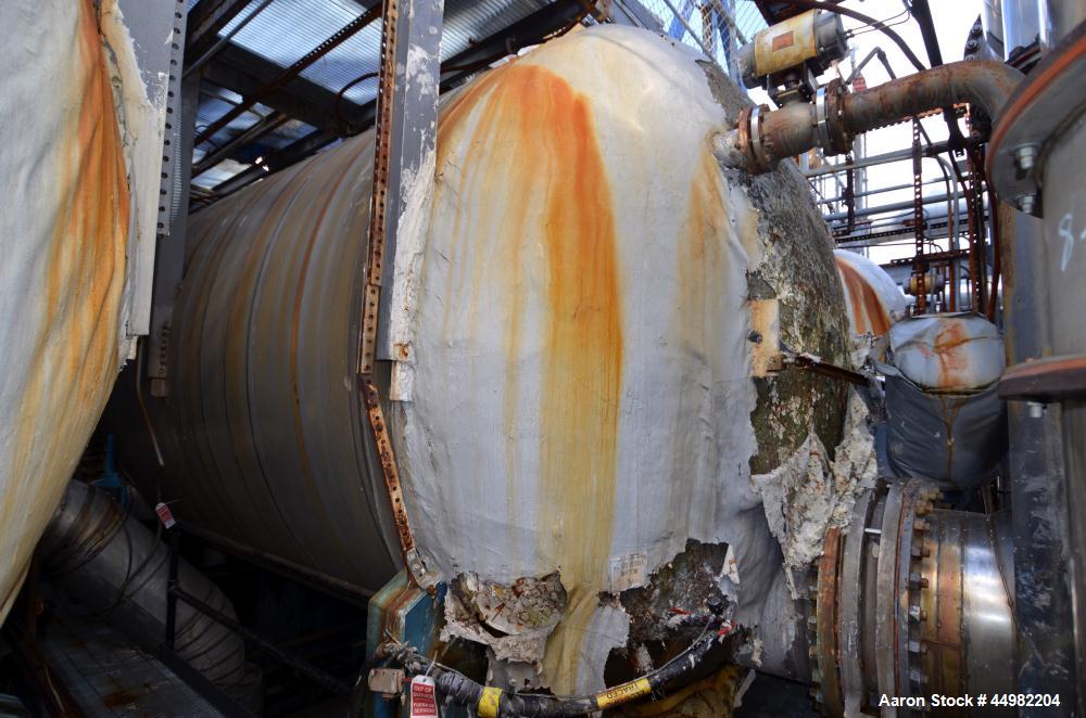 Used Pfaudler Adsorption Tank, 13,500 Gallon, Titanium, Horizontal. A