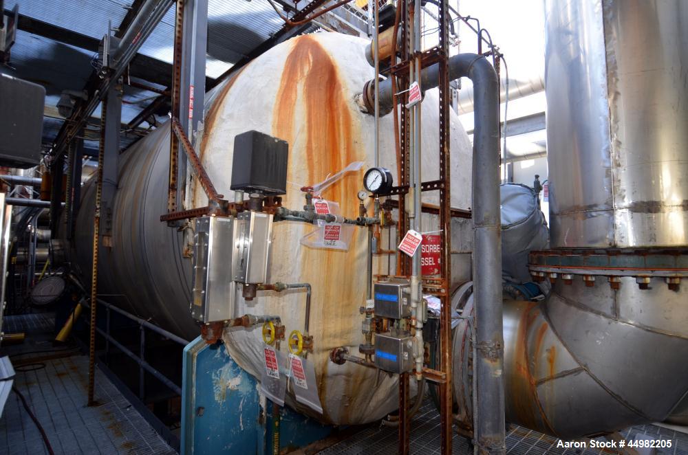 Used Pfaudler Adsorption Tank, 13,500 Gallon, Titanium, Horizontal. A