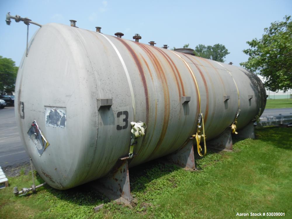 Used Schwabel Fabrication 7000 Gallon Horizontal Tank. 1/4" 5254 grad