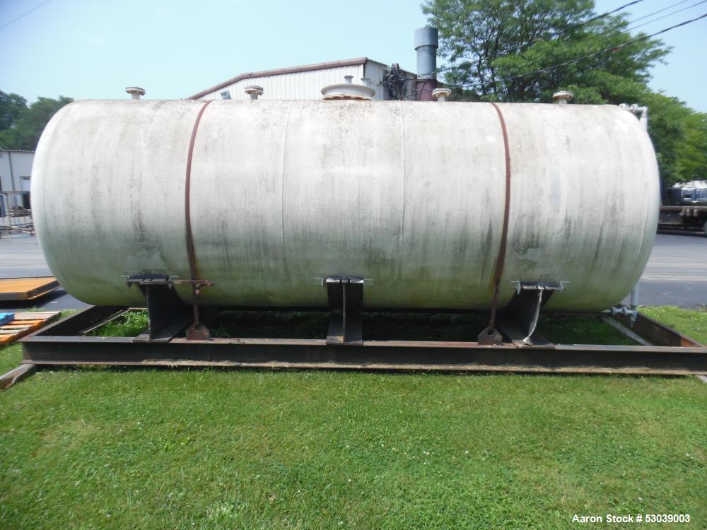 Used Schwabel Fabrication 7000 Gallon Horizontal Tank. 1/4" 5254 grad