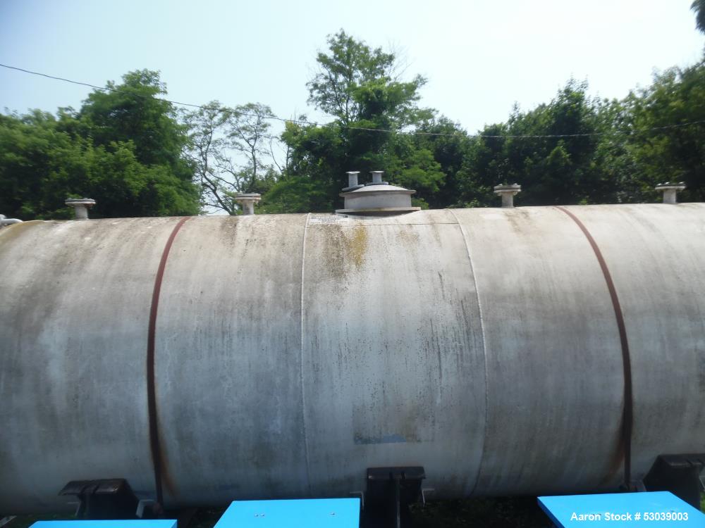 Used Schwabel Fabrication 7000 Gallon Horizontal Tank. 1/4" 5254 grad