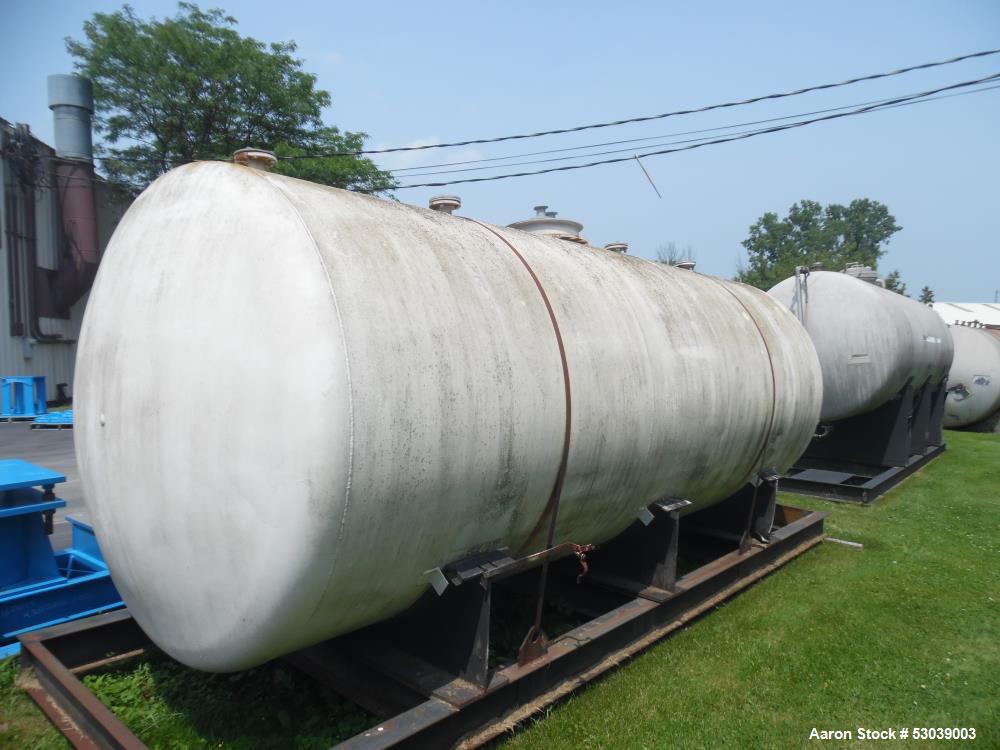 Used Schwabel Fabrication 7000 Gallon Horizontal Tank. 1/4" 5254 grad