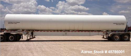Used Lubbock 50 Ton Portable CO2 Storage Tank. Rated 360 psig at 650
