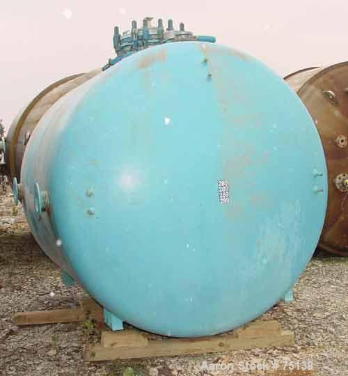 Used Pfaudler Chemstore Closed Glass Lined Tank, 2000 Gallon, Model C