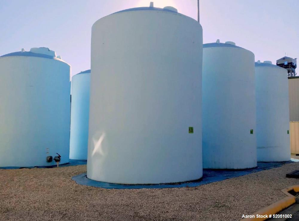 Used20,000 Gallon HD Polyethylene Vertical Water Storage Tank, 13-9"