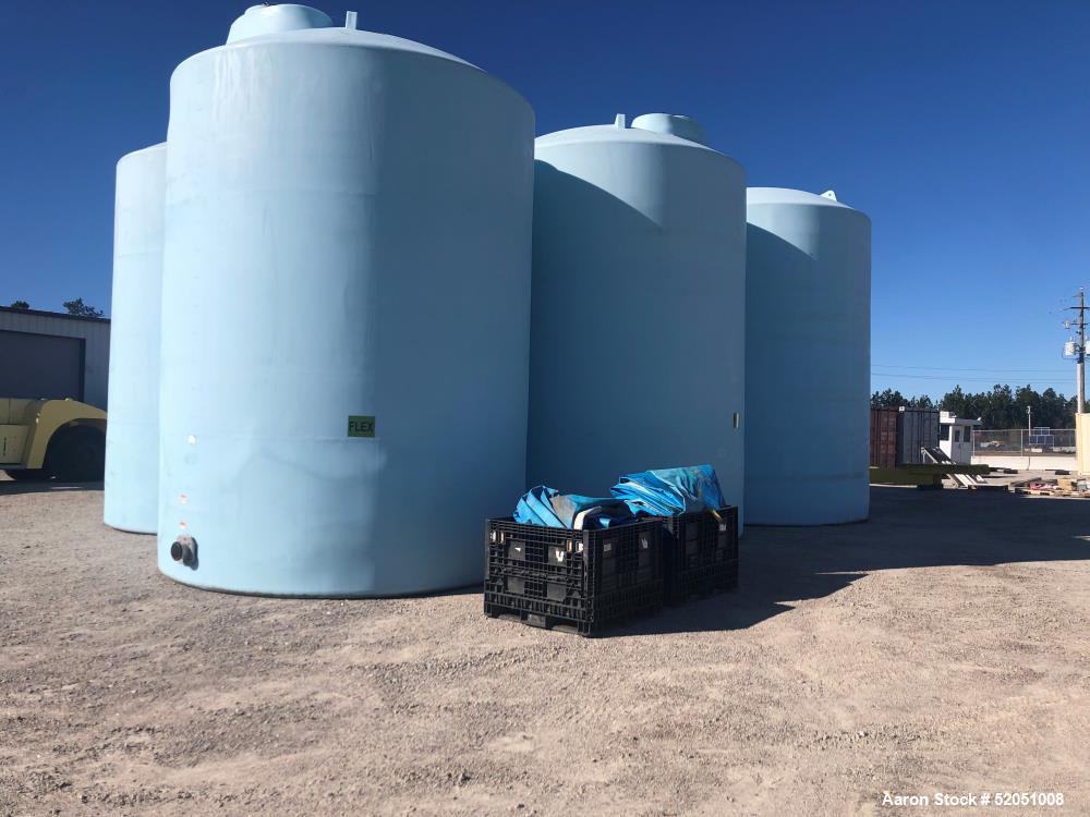 Used20,000 Gallon HD Polyethylene Vertical Water Storage Tank, 13-9"