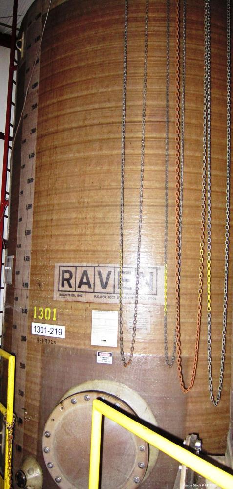 Used10,000 Gallon, Raven, Fiberglass Tank, 8'6" Diameter, 11' Straigh