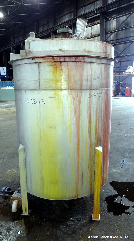 Used Haza Mechanical Tank, 458 Gallons, 316L Stainless Steel, Vertica