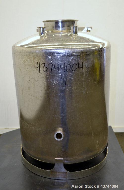 Used Apache Stainless Pressure Tank, 50 Gallon, 316L Stainless Steel,