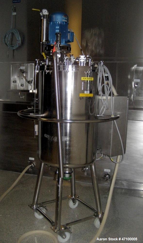 Used Packo Inox Pressure Tank, 52.8 Gallon (200 Liter), 316 Stainless