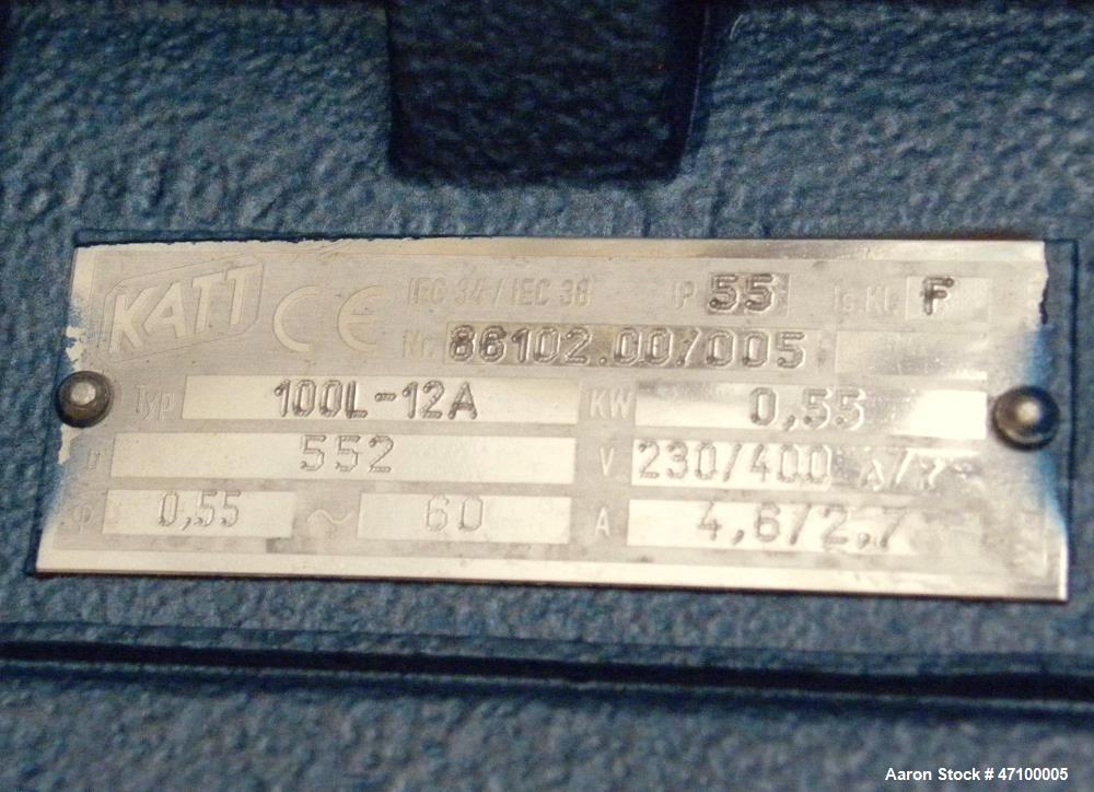 Used Packo Inox Pressure Tank, 52.8 Gallon (200 Liter), 316 Stainless