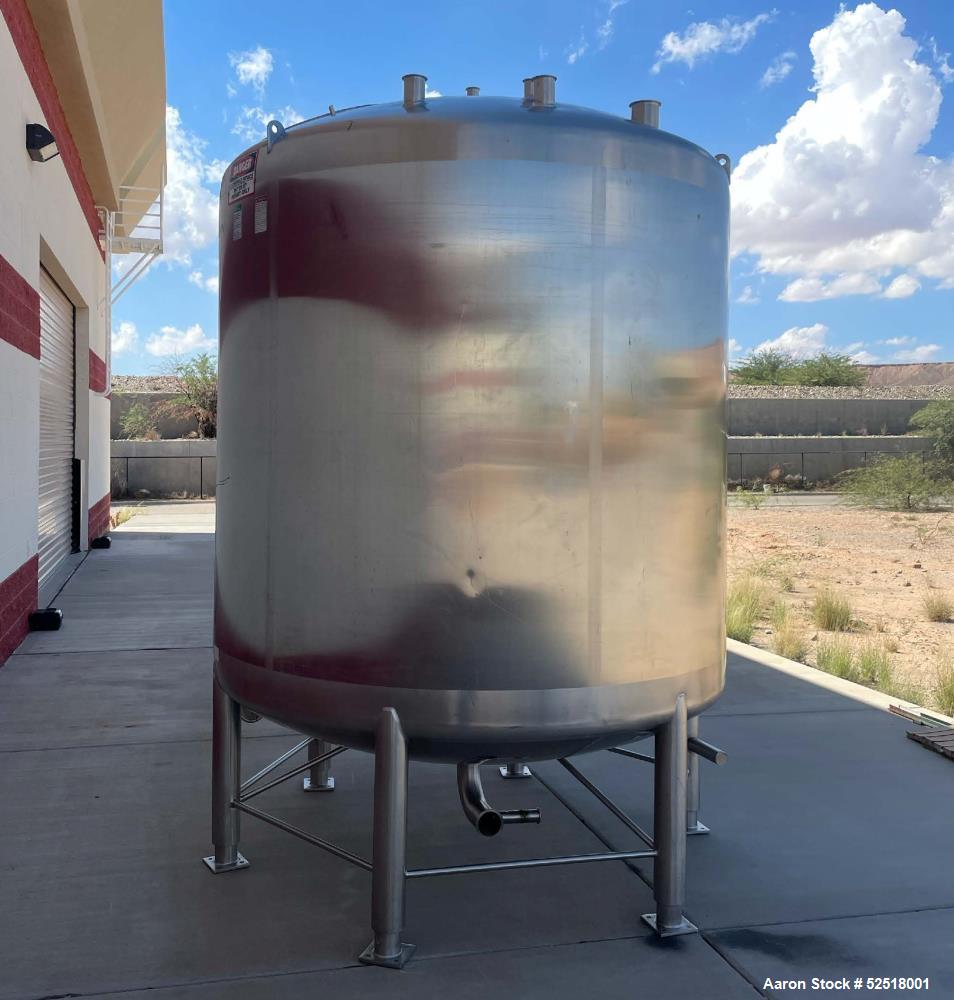Used- APV 2,000 Gallon Tank, Model CC, 316L Stain