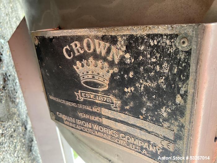 Unused- Crown Iron Works Inc. approximately 3500 gallon 304 stainless