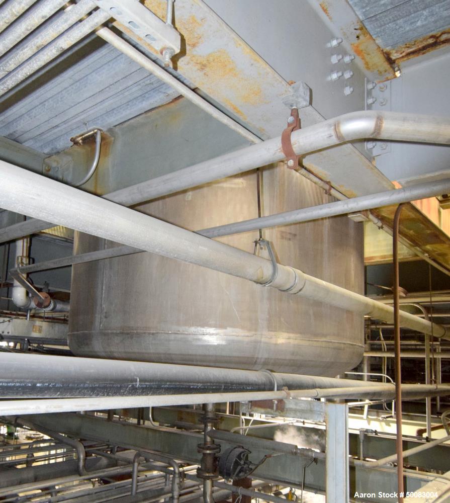 UsedMason Steel Tank, Approximately 2,500 Gallons, 316 Stainless Stee