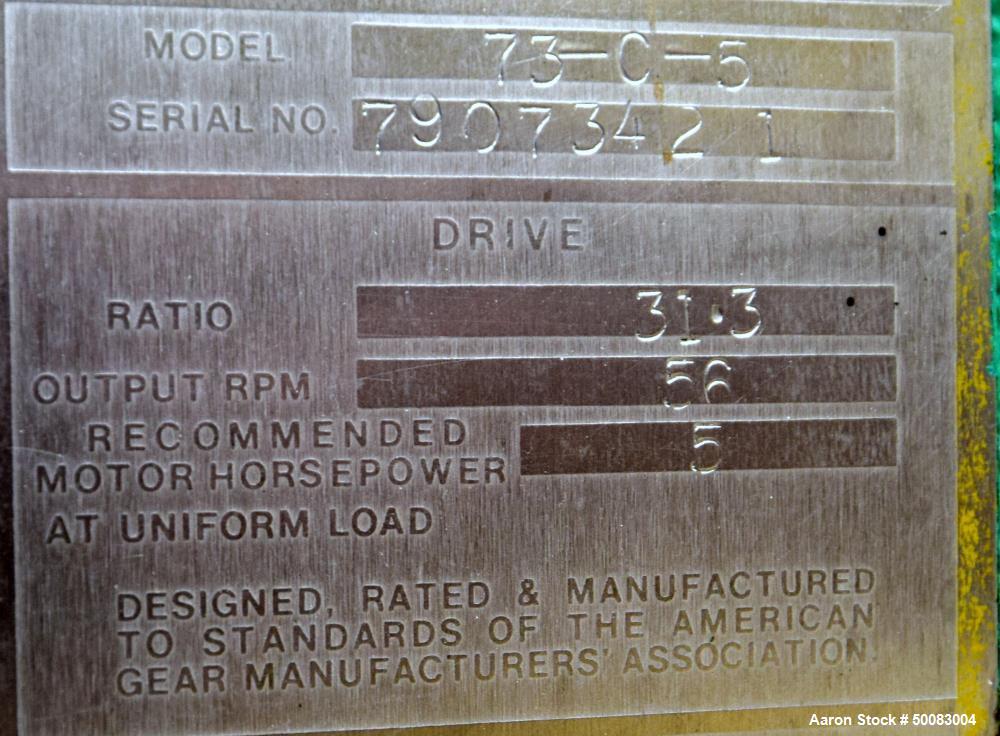 UsedMason Steel Tank, Approximately 2,500 Gallons, 316 Stainless Stee