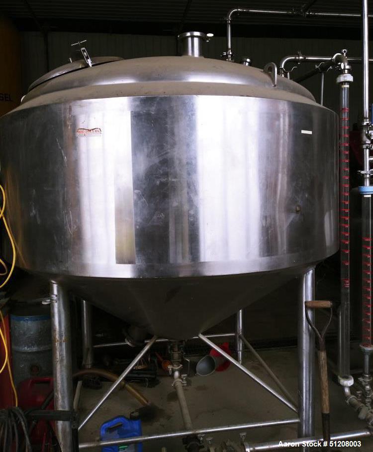 UsedAPV Crepaco Processor Tank. Approximately 600 Gallon, Stainless s