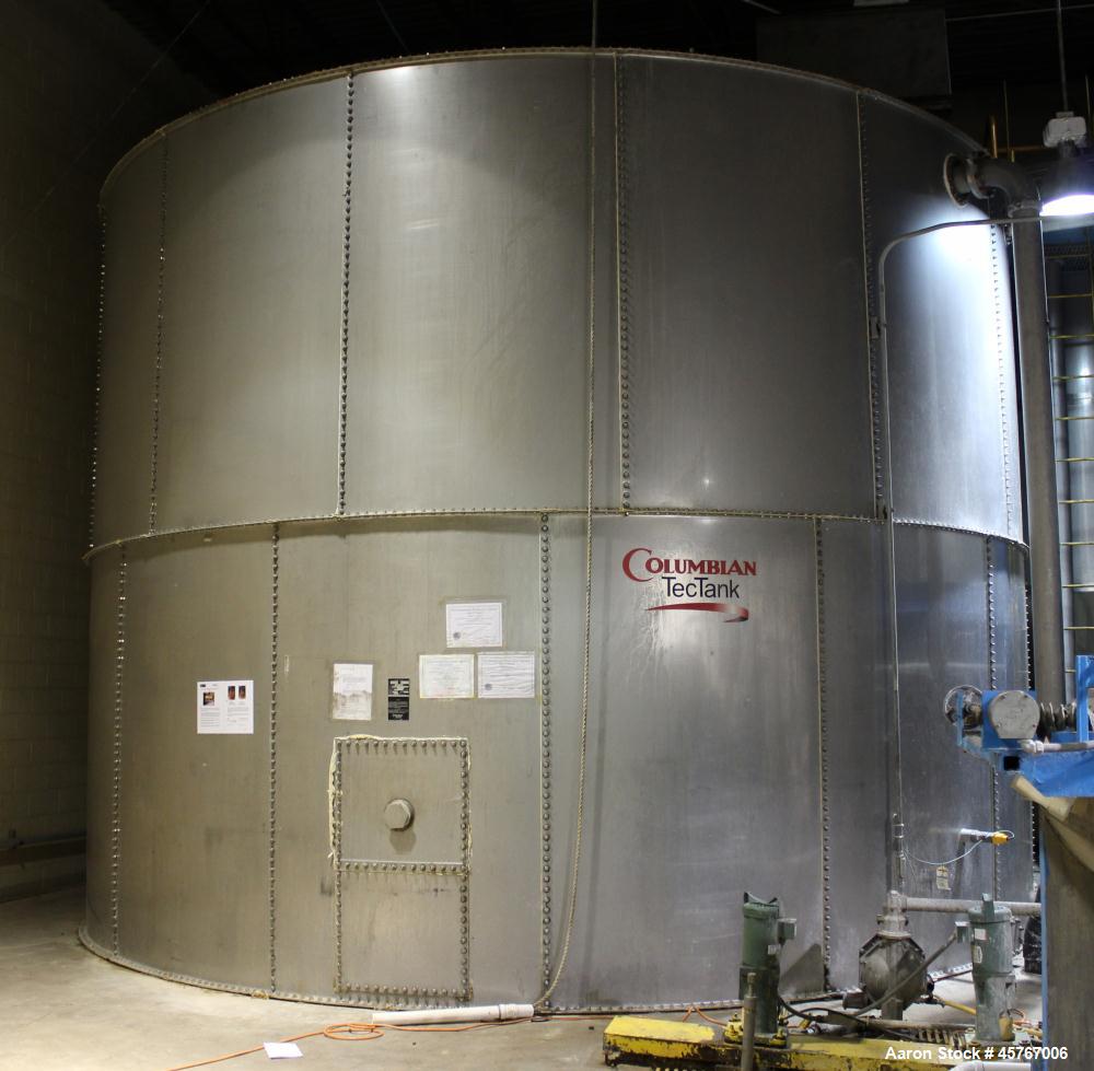 Used Columbian TecTank, 30,800 Gallon / 41,165 Cubic Foot Capacity.