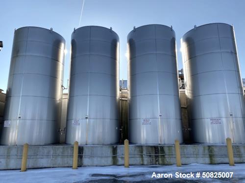 Used20,000 Gallon Vertical Mueller Silo, year 2005, Stainless steel e