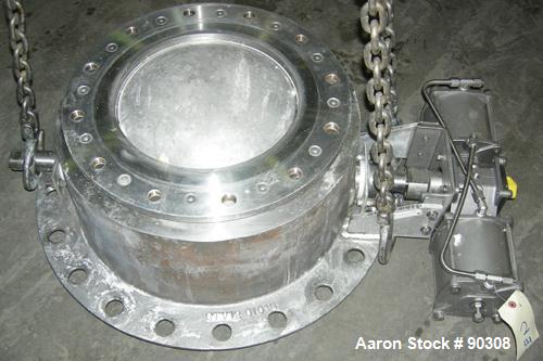 USED- Gemco 12" Cast GTV Spherical Valve, 316 stainless steel housing