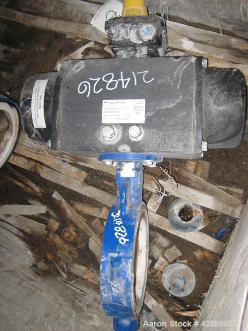 Unused- Keystone 8" Diameter Butterfly Valve, Model 990. 316 Stainles