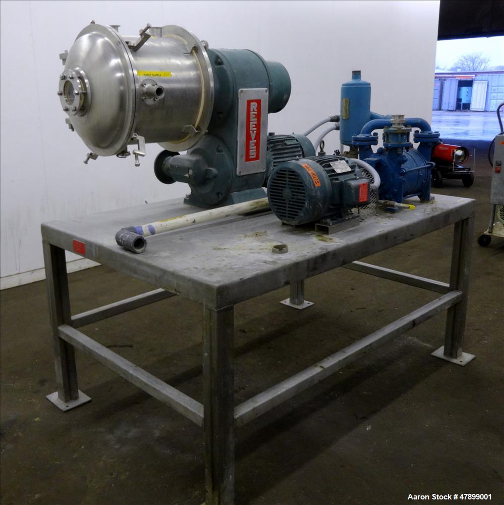 Used Cornell Machine Versator, Model D16, 316 Stainless Steel. 16" di