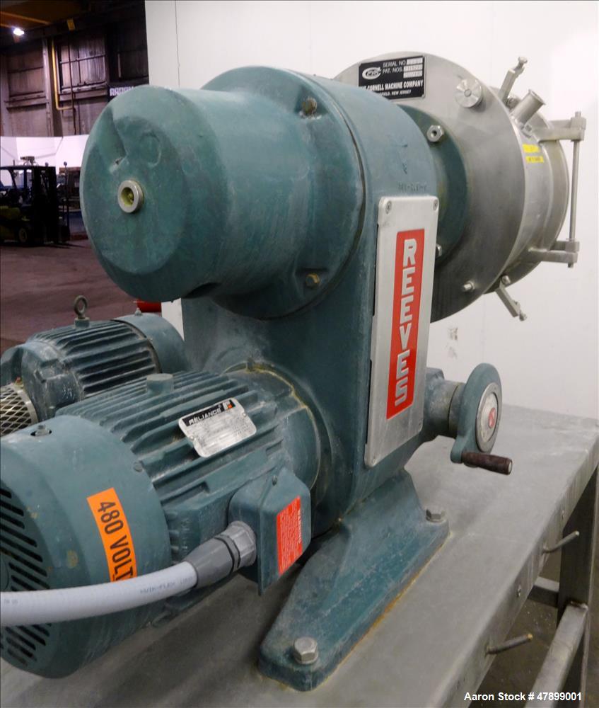 Used Cornell Machine Versator, Model D16, 316 Stainless Steel. 16" di