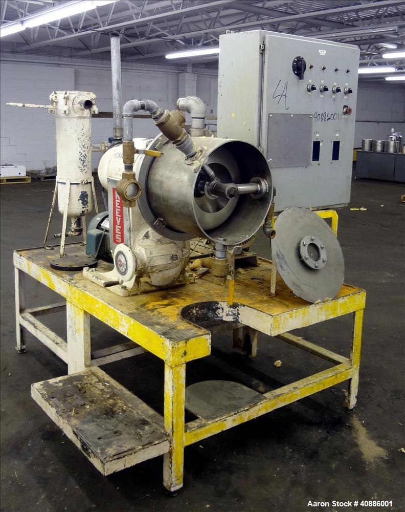 Used- Cornell Versator, Model D16, 316 Stainless Steel. 16" diameter