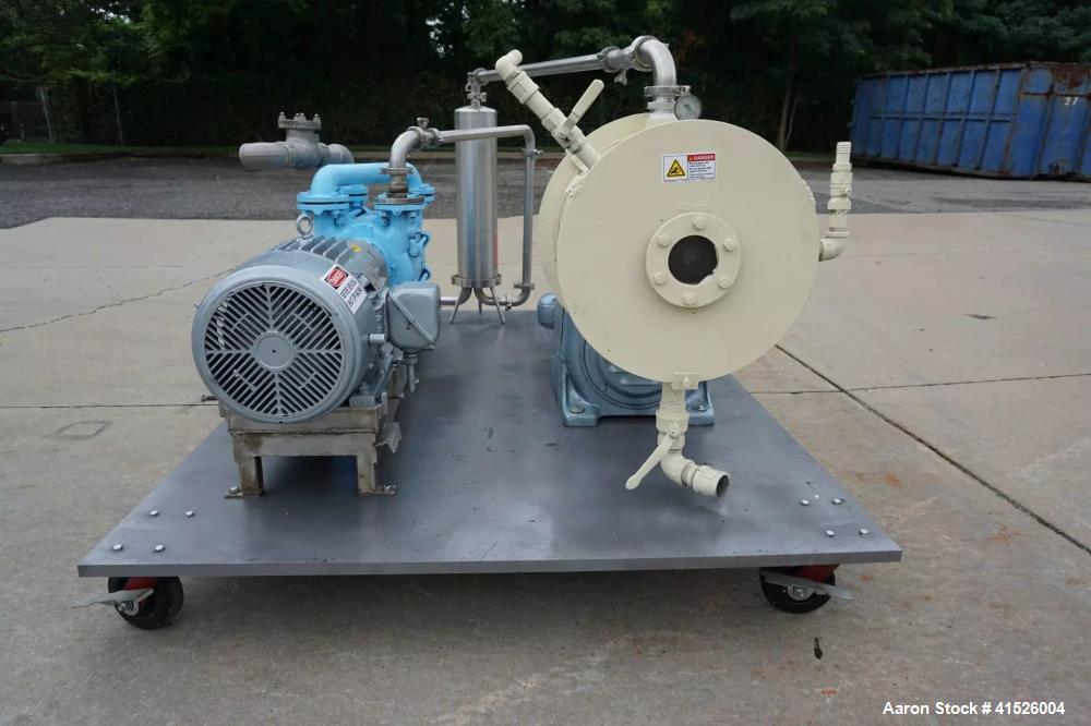 Used Cornell Machine Company Versator Model D16 Deaerator. Driven b
