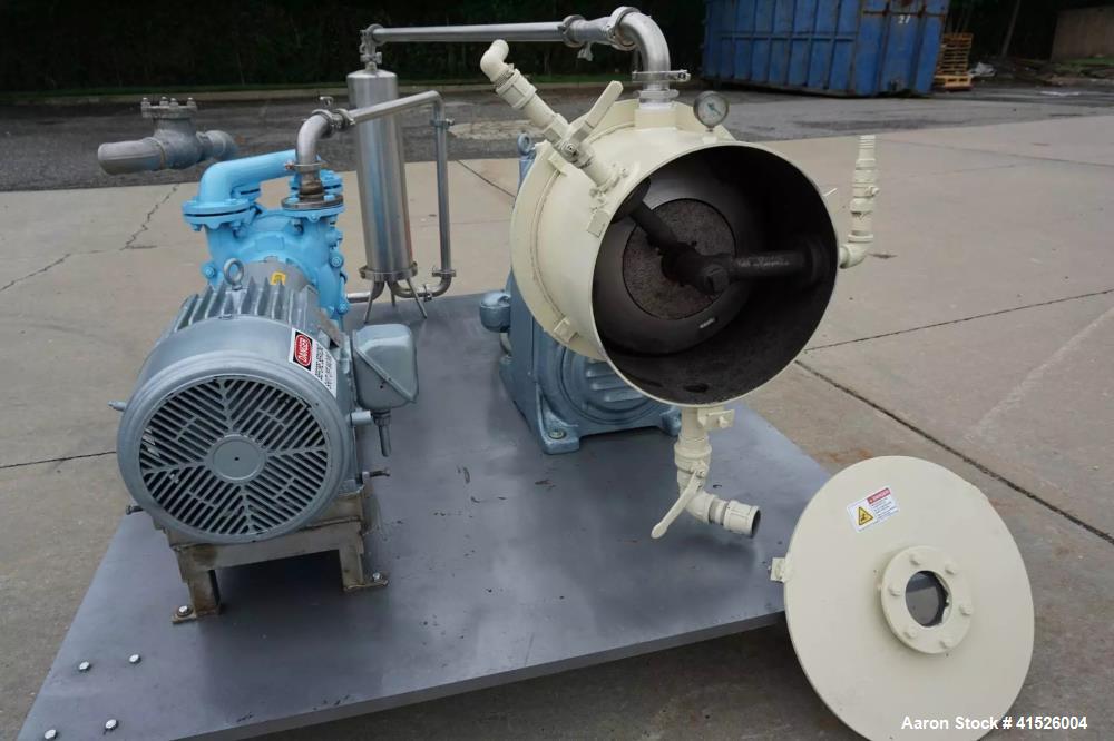 Used Cornell Machine Company Versator Model D16 Deaerator. Driven b