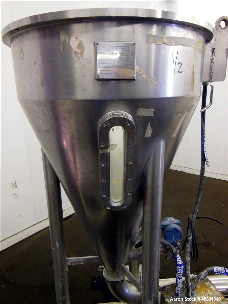 Used Fryma Vacuum Deaeration Unit, Model VE III, 316 Stainless Steel.